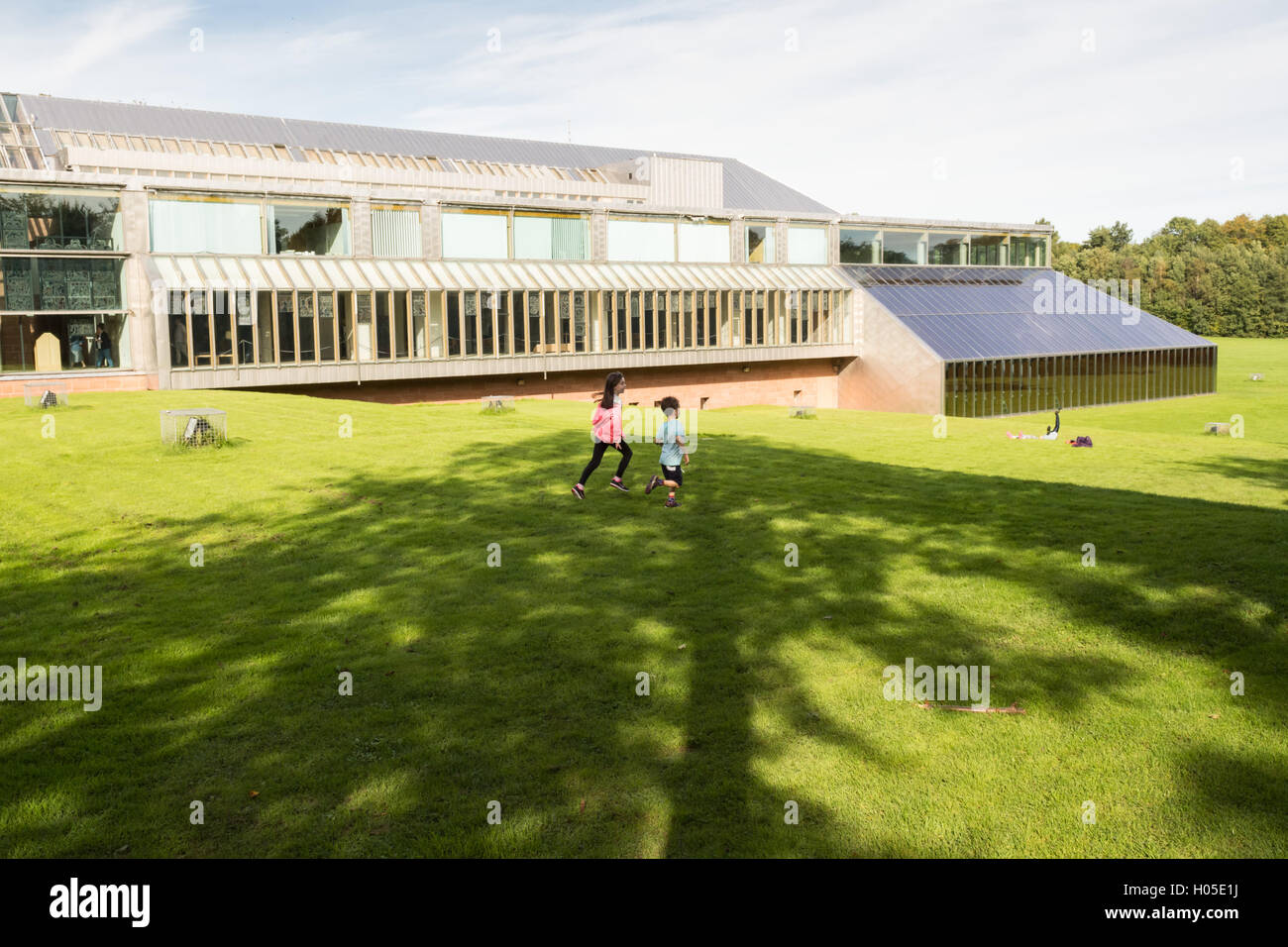 The Burrell Collection exterior in the grounds of Pollok Park, Glasgow ...