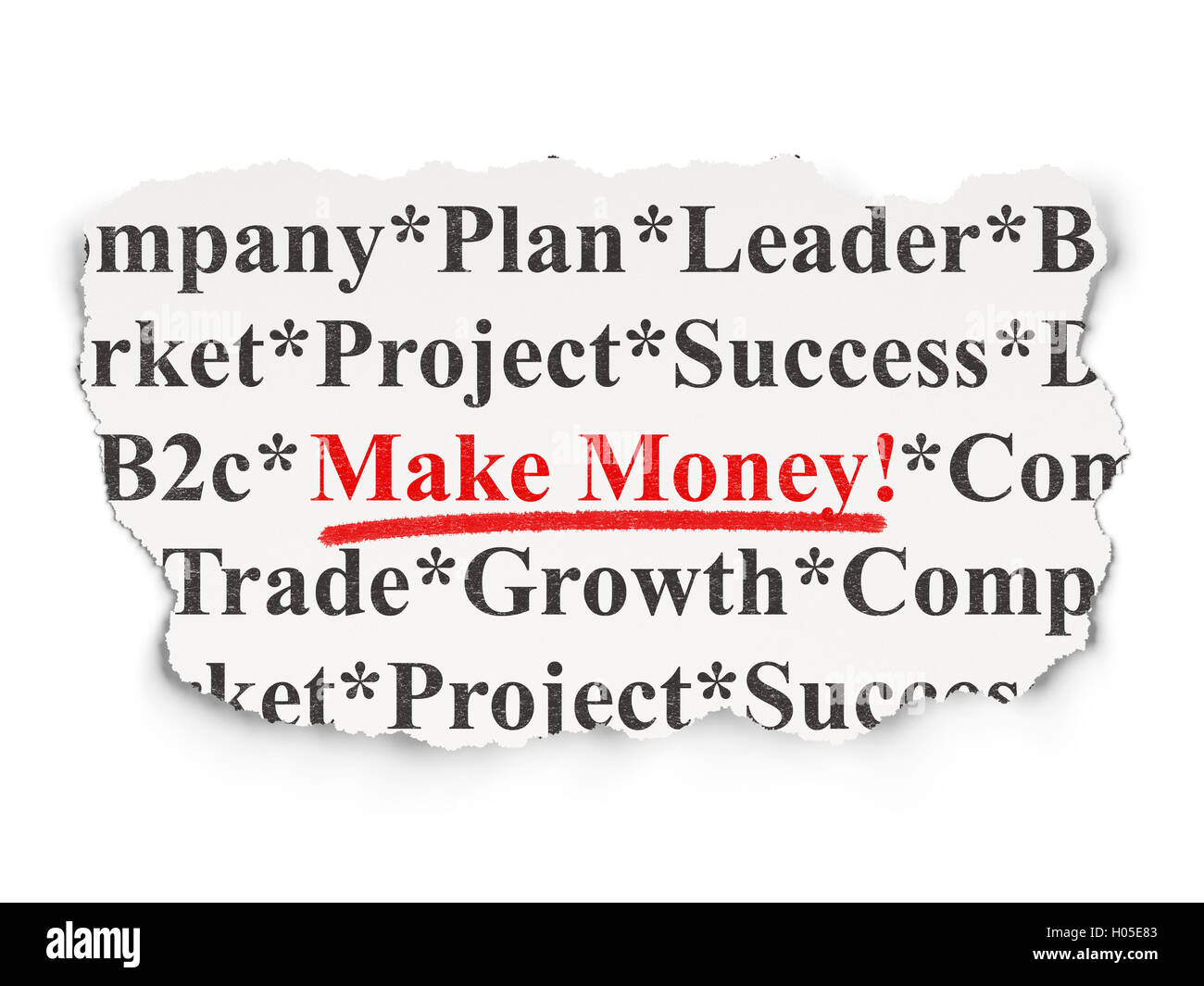 Finance concept: Make Money! on Paper background Stock Photo - Alamy