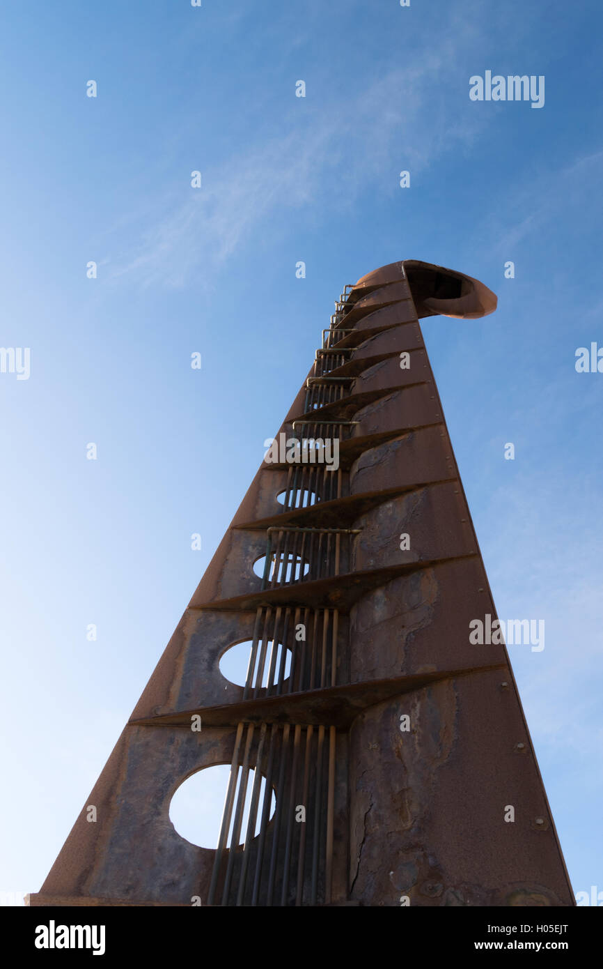 Blackpool high tide organ sculpture on promenade Stock Photo - Alamy