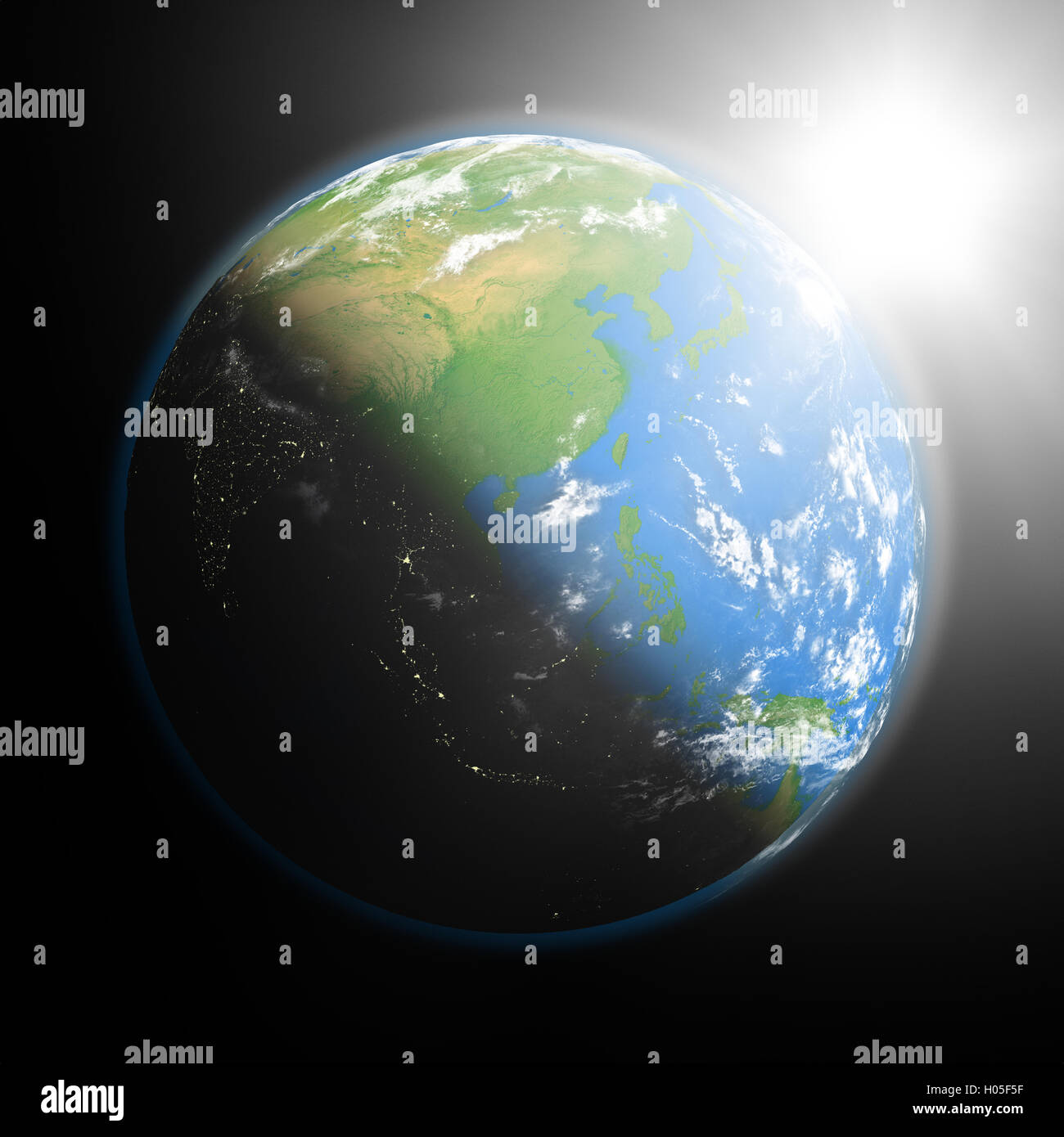 Southeast asia map bright hi-res stock photography and images - Alamy