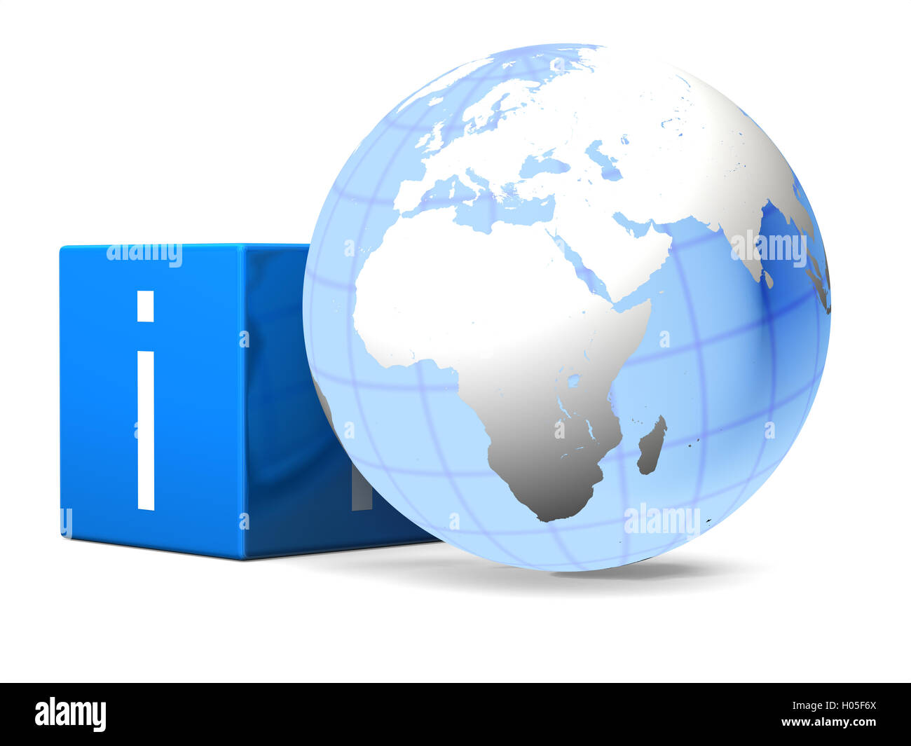 Earth globe global communication Cut Out Stock Images & Pictures - Alamy