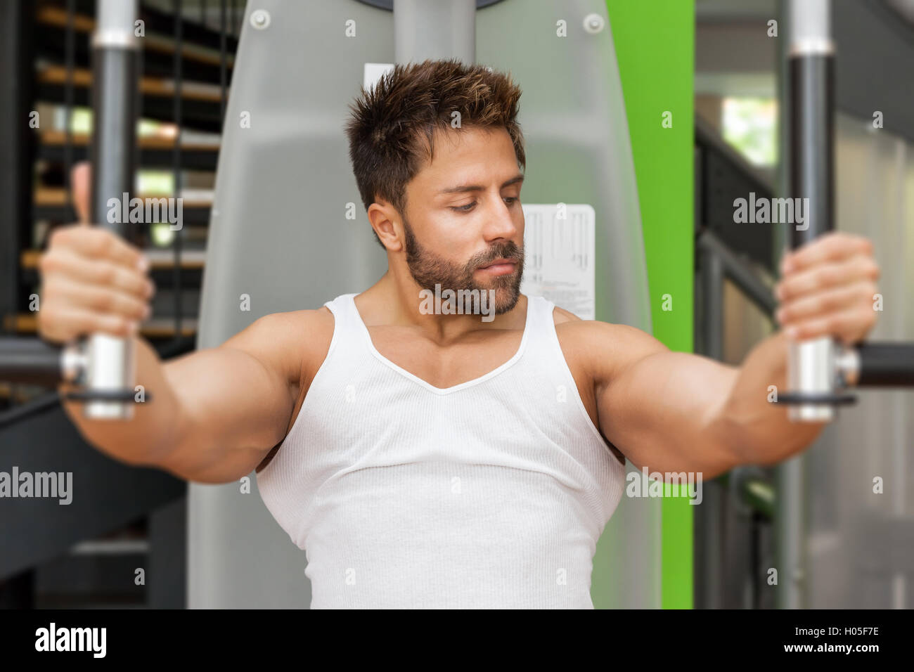 bodybuilding man butterfly Stock Photo - Alamy