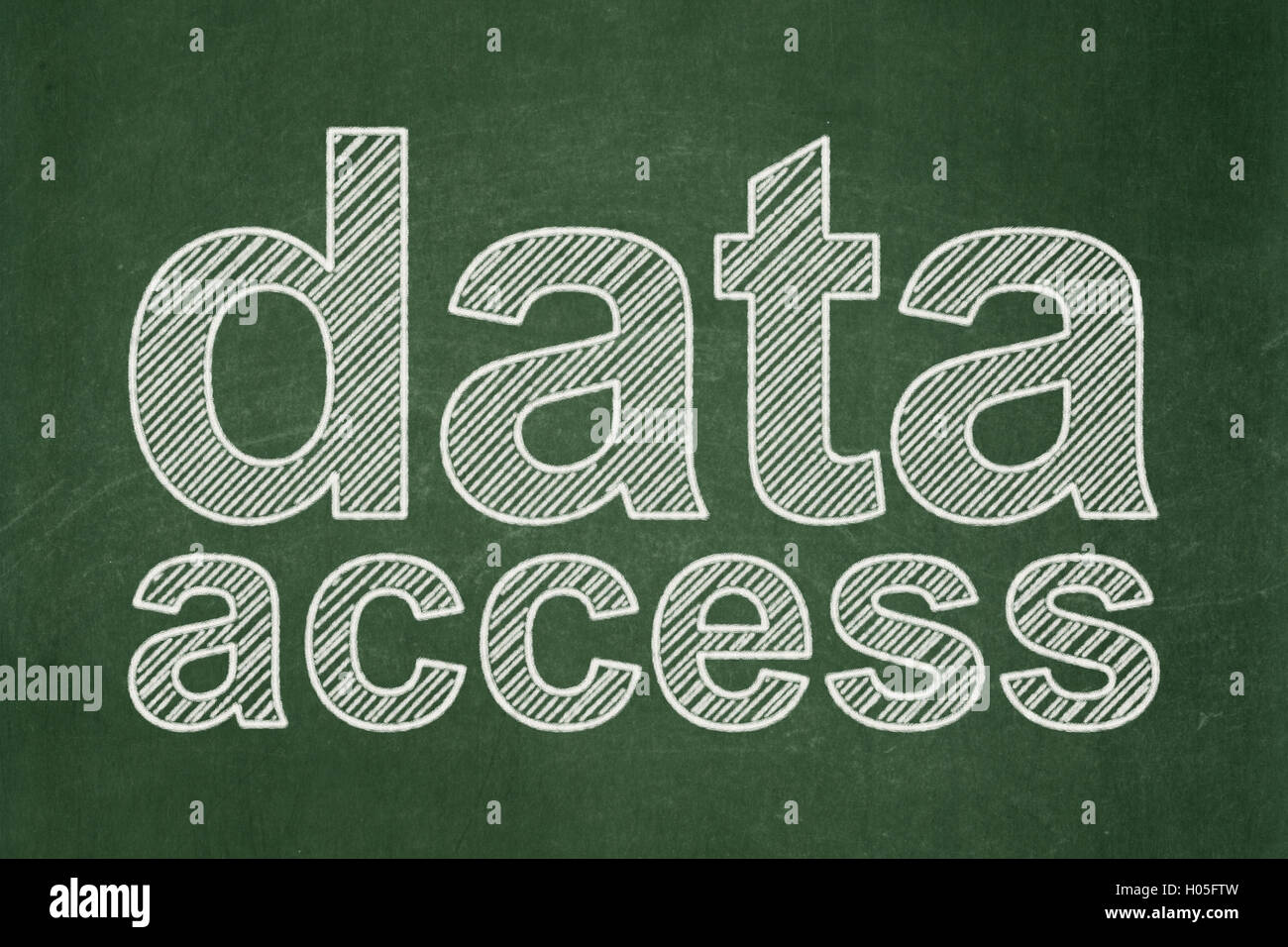 Information concept: Data Access on chalkboard background Stock Photo ...