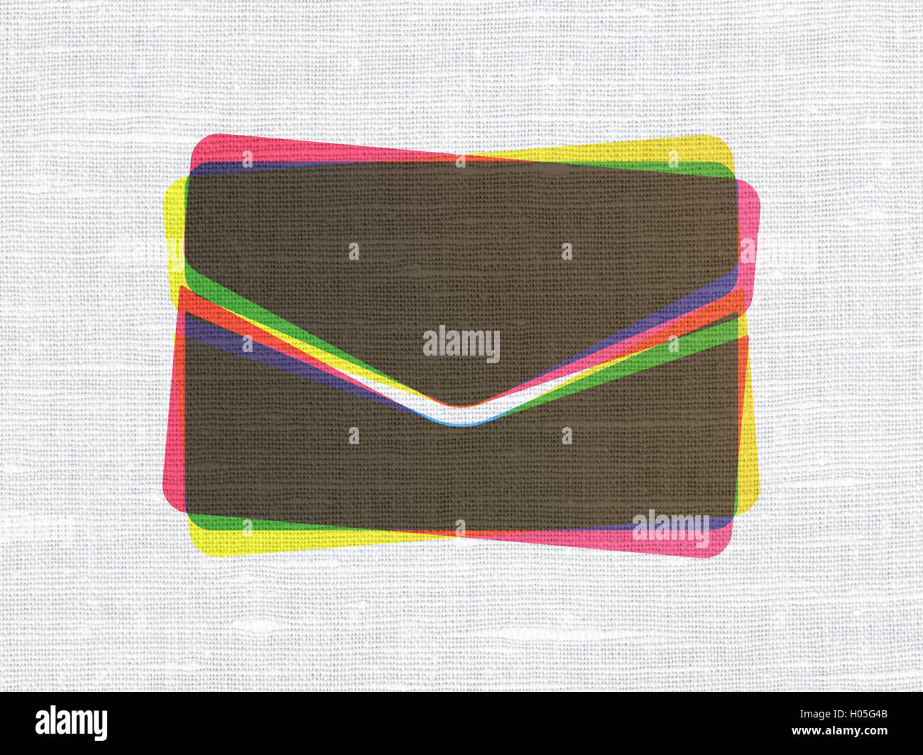 Finance concept: Email on fabric texture background Stock Photo - Alamy