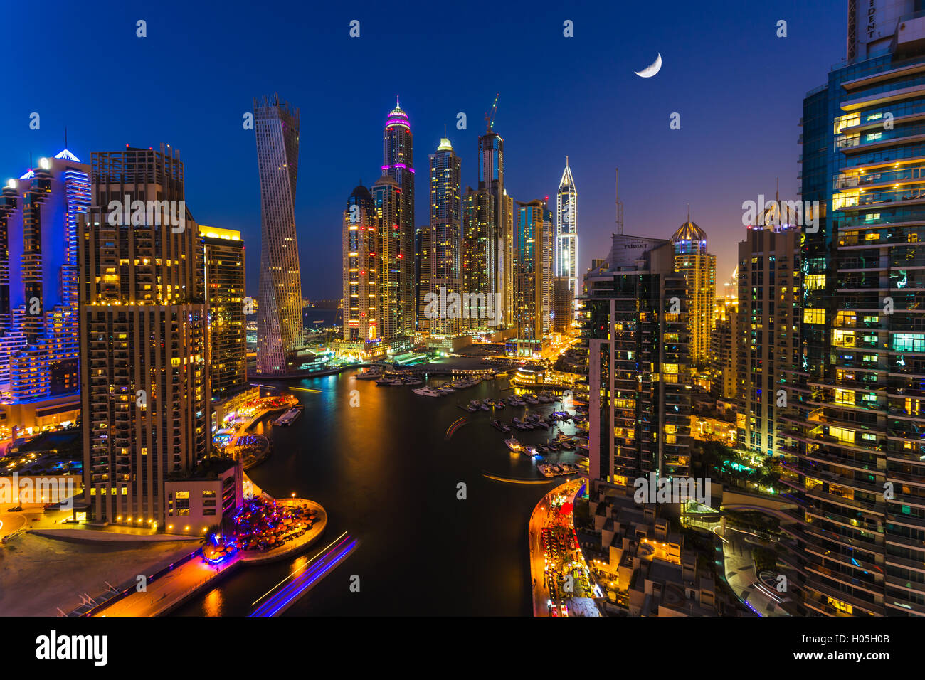 Dubai Marina. UAE Stock Photo - Alamy