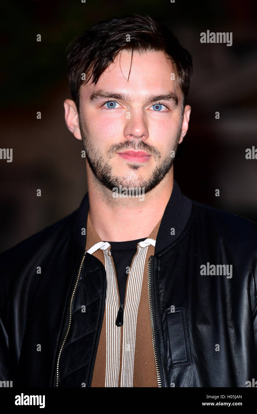 Nicholas Hoult attending the Burberry Fashion Show at 'Makers House', 1 ...