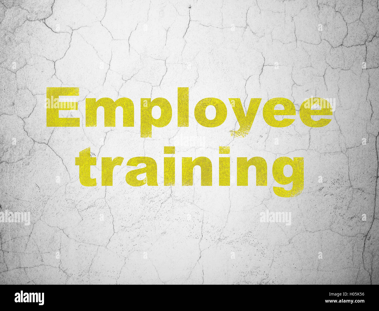 Education concept: Employee Training on wall background Stock Photo - Alamy