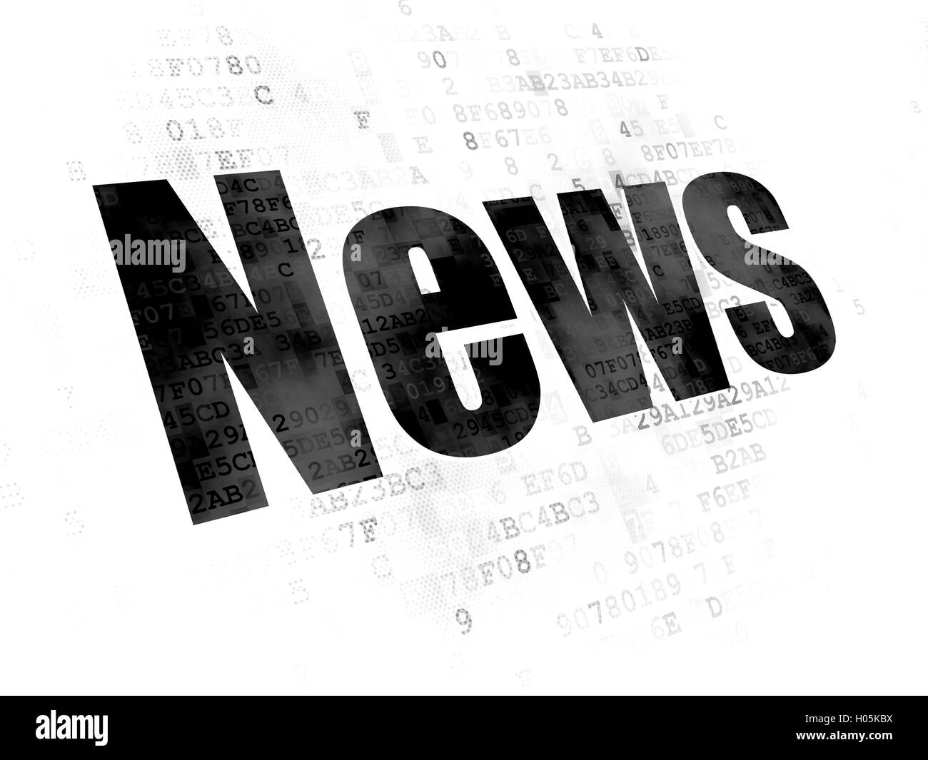 News text code on Black and White Stock Photos & Images - Alamy