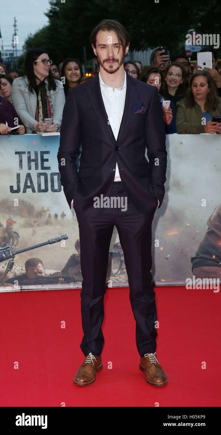 Sam Keeley attends the screening of The Siege of Jadotville at the ...