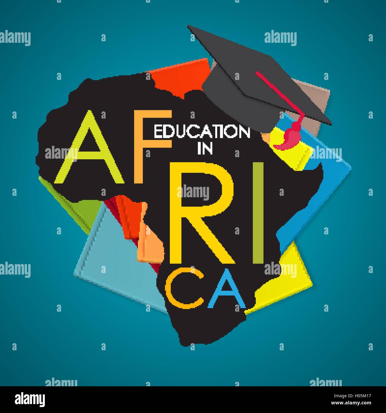 Business School Education in Africa Concept Vector Illustration Stock ...