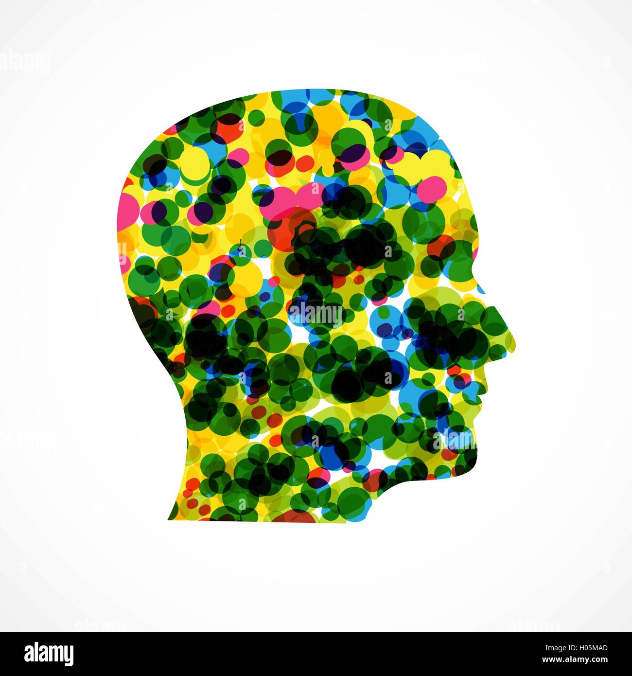 Human Head Concept Vector Illustration Stock Vector Image & Art - Alamy