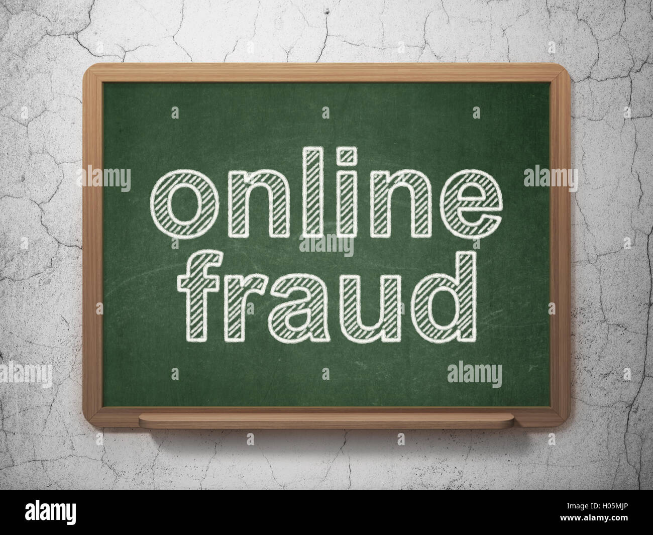 Privacy concept: Online Fraud on chalkboard background Stock Photo - Alamy
