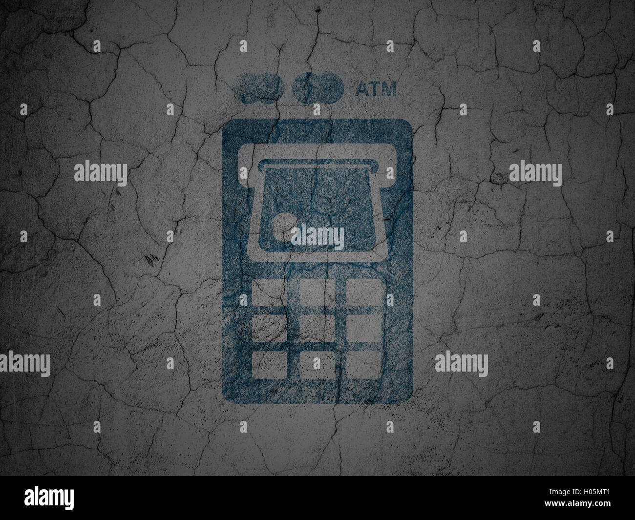 Money concept: ATM Machine on grunge wall background Stock Photo - Alamy