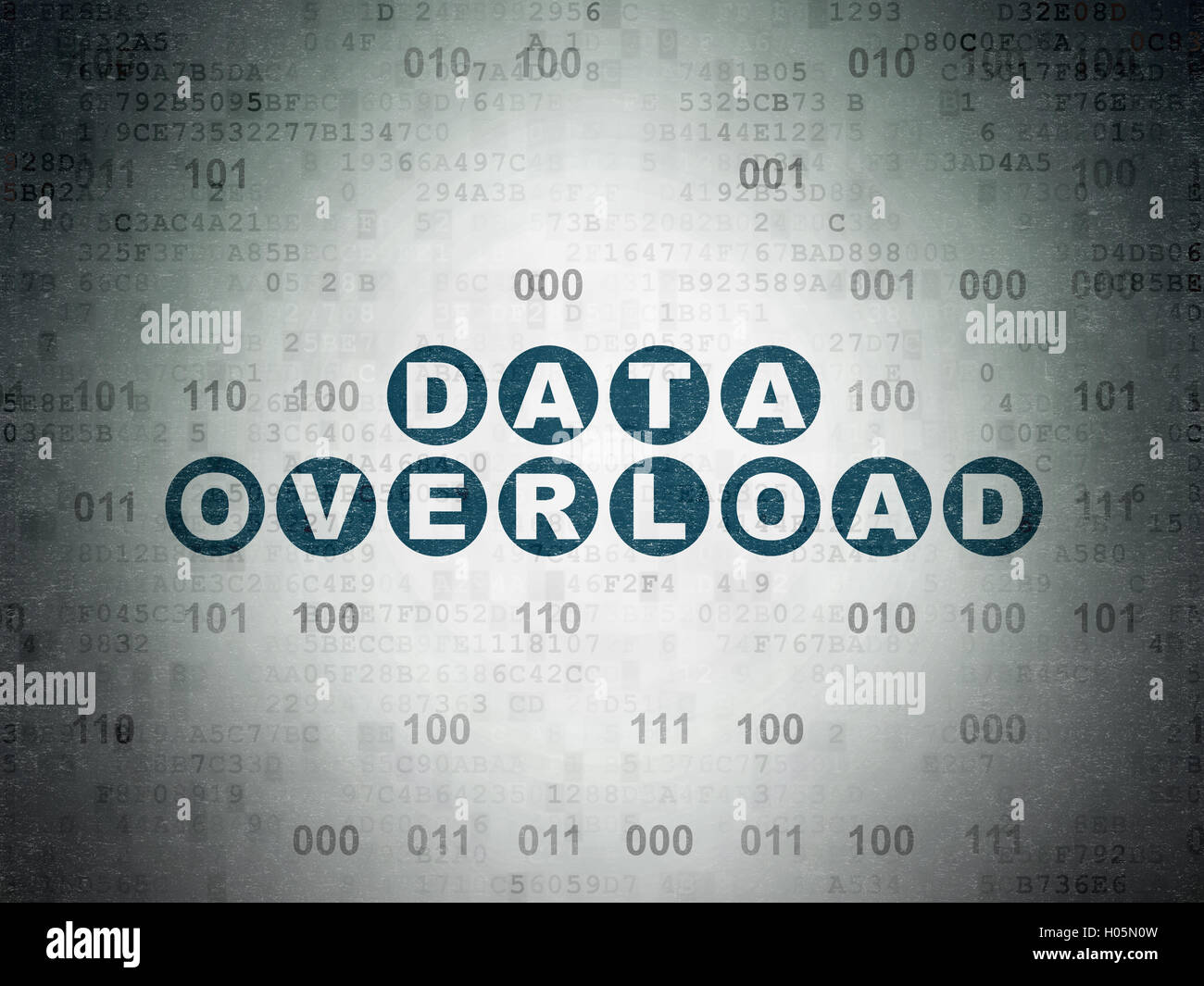 Data concept: Data Overload on Digital Data Paper background Stock ...
