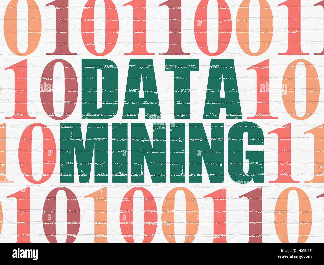 Information concept: Data Mining on wall background Stock Photo - Alamy