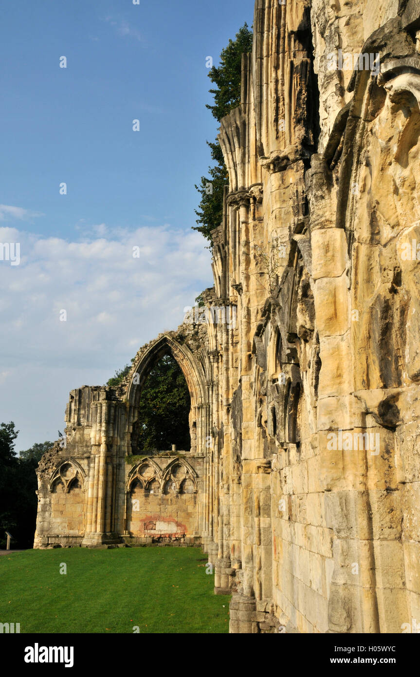 Saint Mary's Abbey York North ruin stone history Minster Museum ancient ...