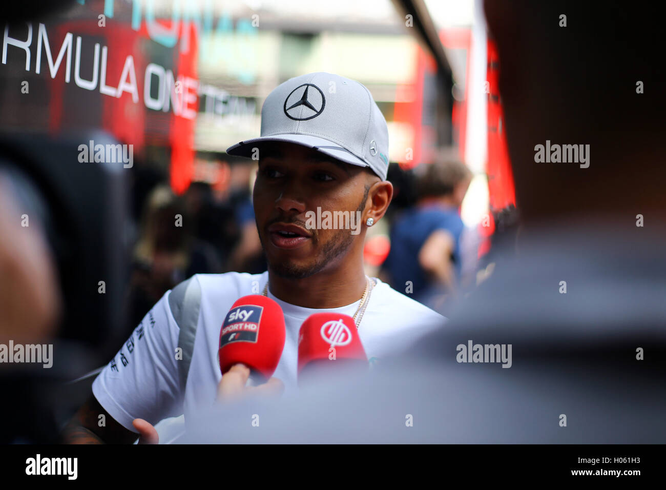 Lewis Hamilton; AMG Mercedes F1 Team; 2016 Italian Gp; Monza Stock ...