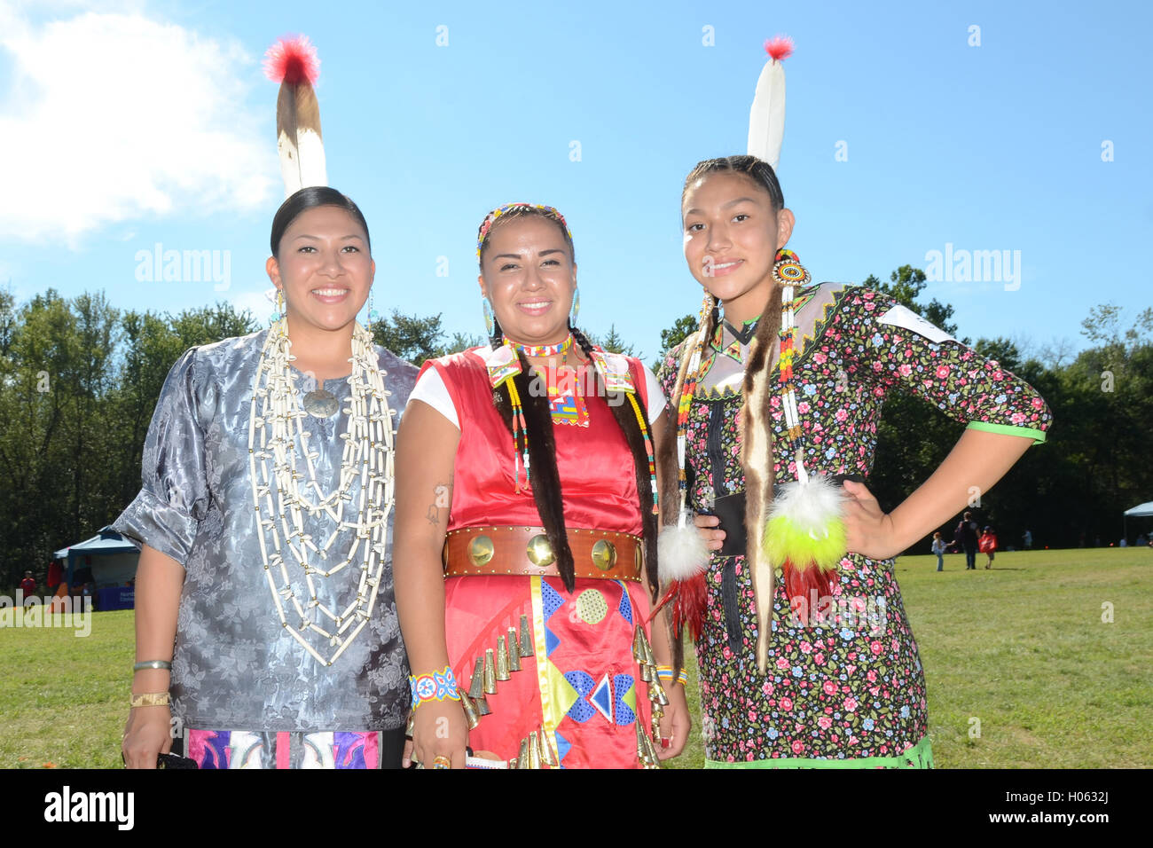 American Indians take part in a Grand Entry ceremony during Saturday’s ...