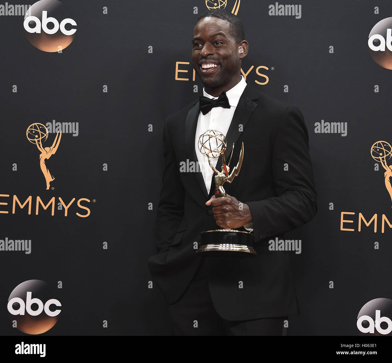 LOS ANGELES, CA - SEPTEMBER 18: Sterling K. Brown in the press room at ...
