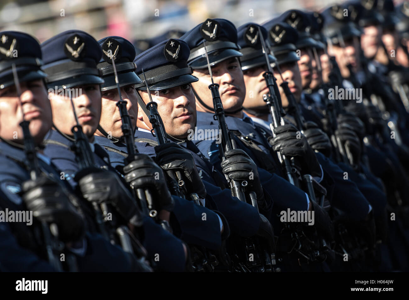 Chile santiago military parade hi-res stock photography and images - Alamy