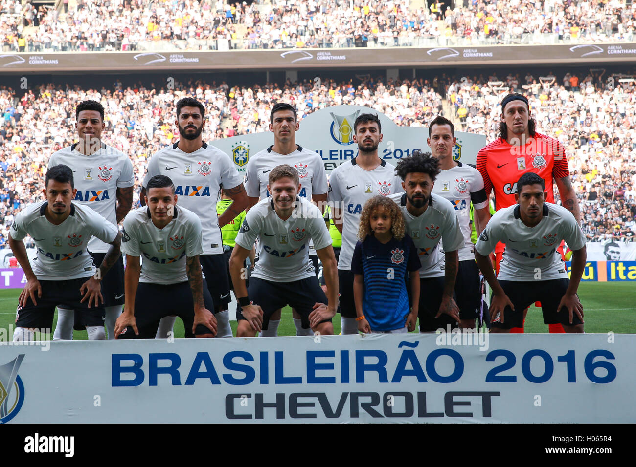 SÃO PAULO, SP - 17.09.2016: CORINTHIANS X PALMEIRAS - Corinthians team ...