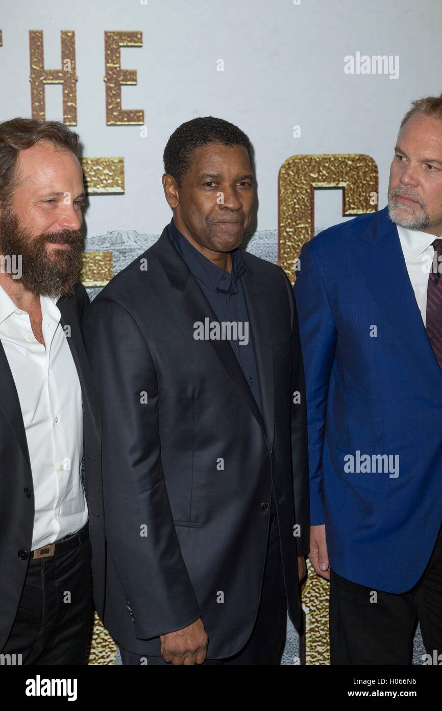 New York, NY, USA. 19th Sep, 2016. Peter Sarsgaard, Denzel Washington ...