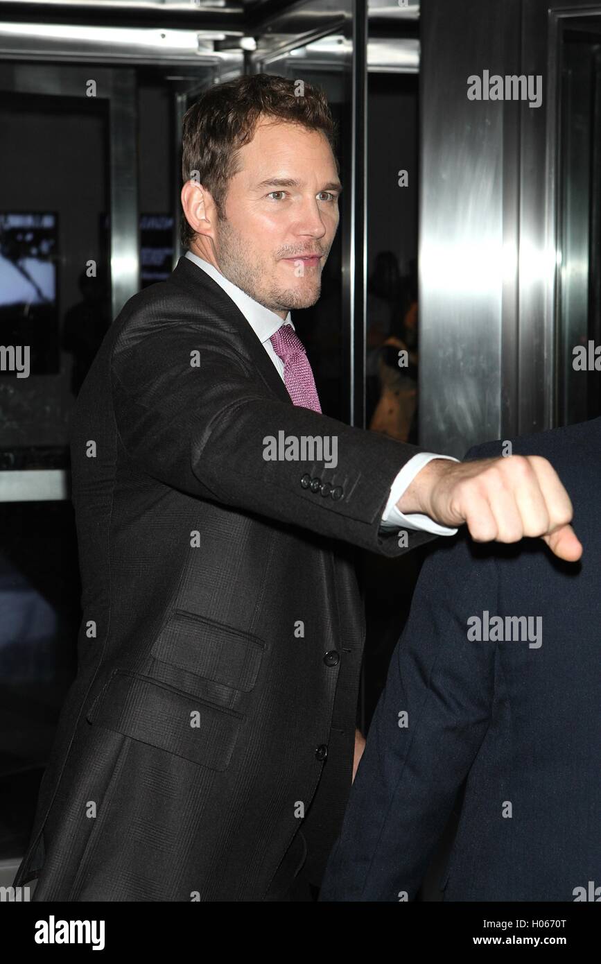 New York, NY, USA. 19th Sep, 2016. Chris Platt at The Magnificent Seven New York Premiere at ...