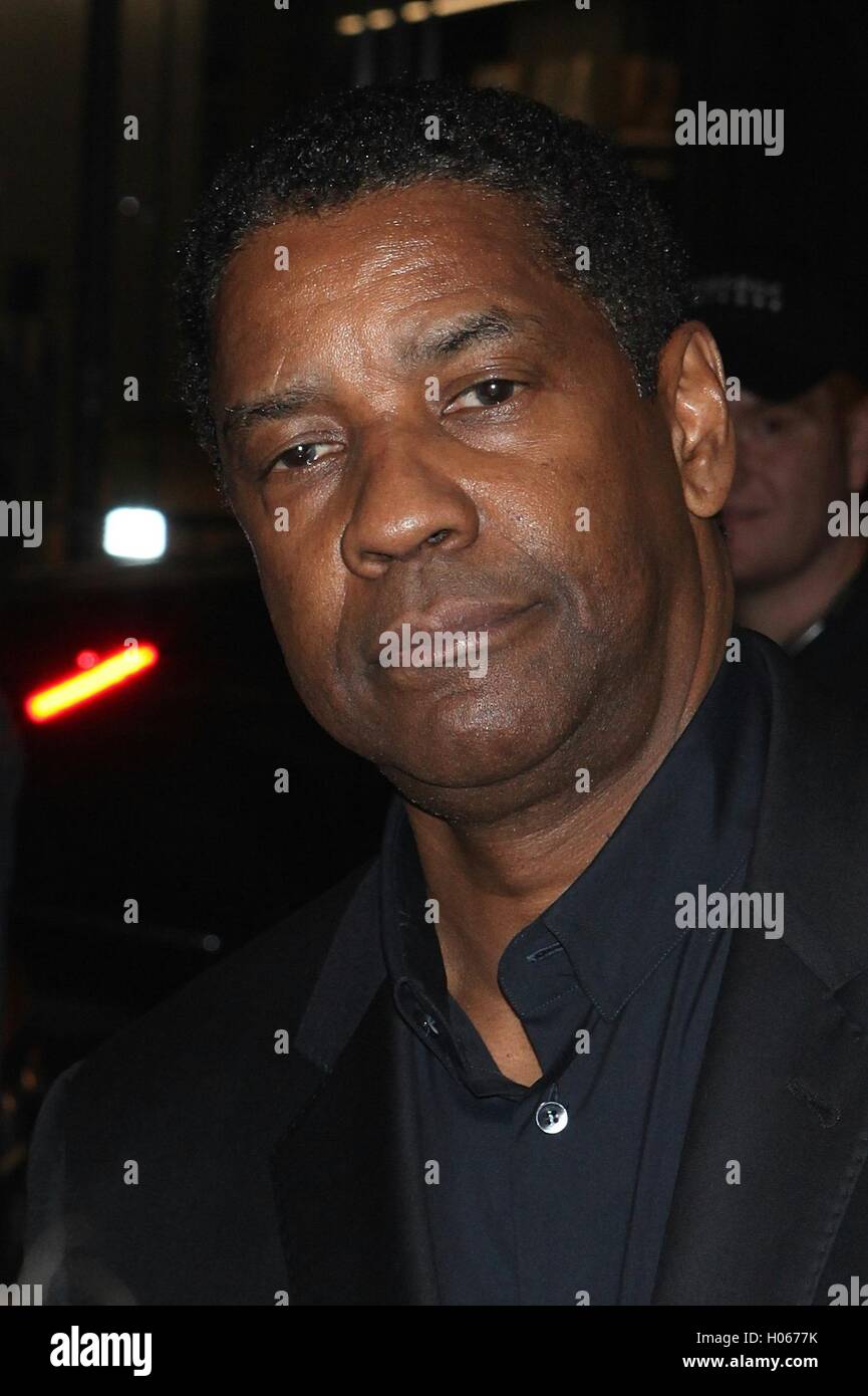 New York, NY, USA. 19th Sep, 2016. Denzel Washington at The Magnificent ...