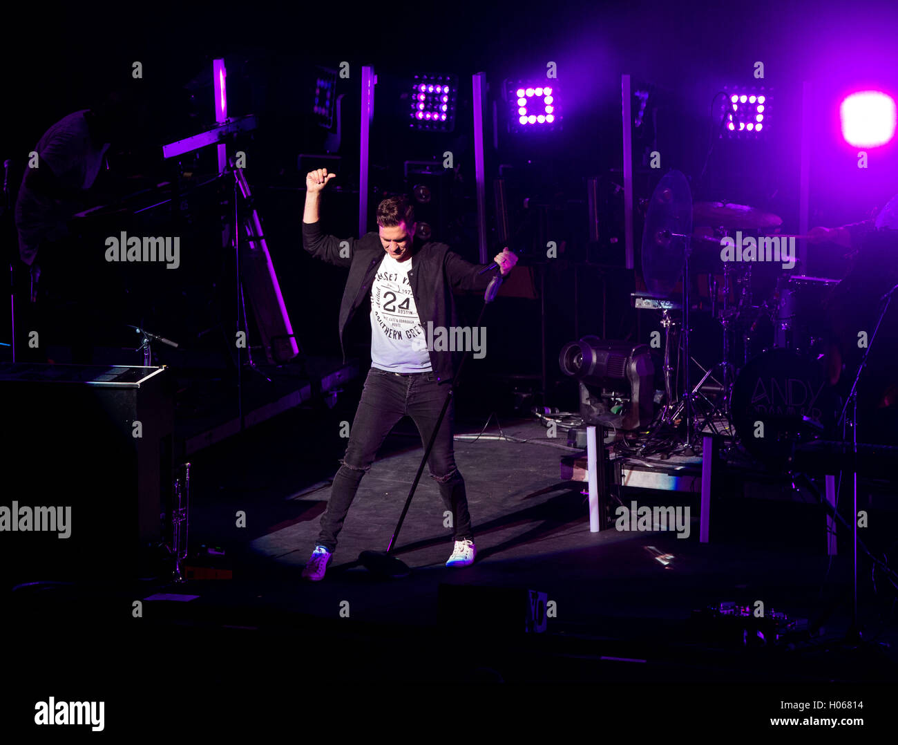 Modesto, CA, USA. 20th Sep, 2016. Andy Grammar performs at Gallo Center ...
