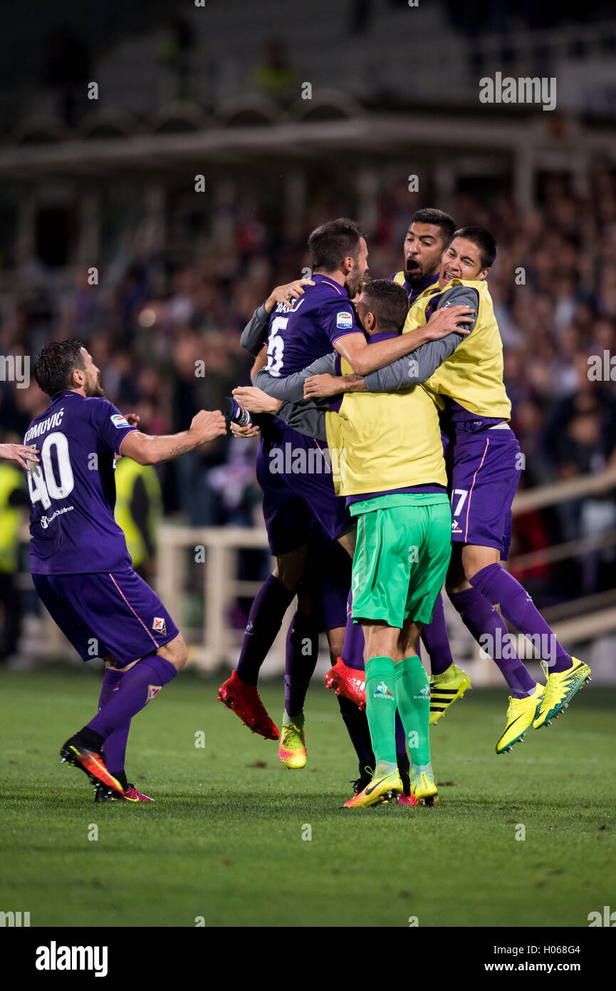 Florence, Italy. 18th Sep, 2016. Fiorentina team group Football/Soccer ...