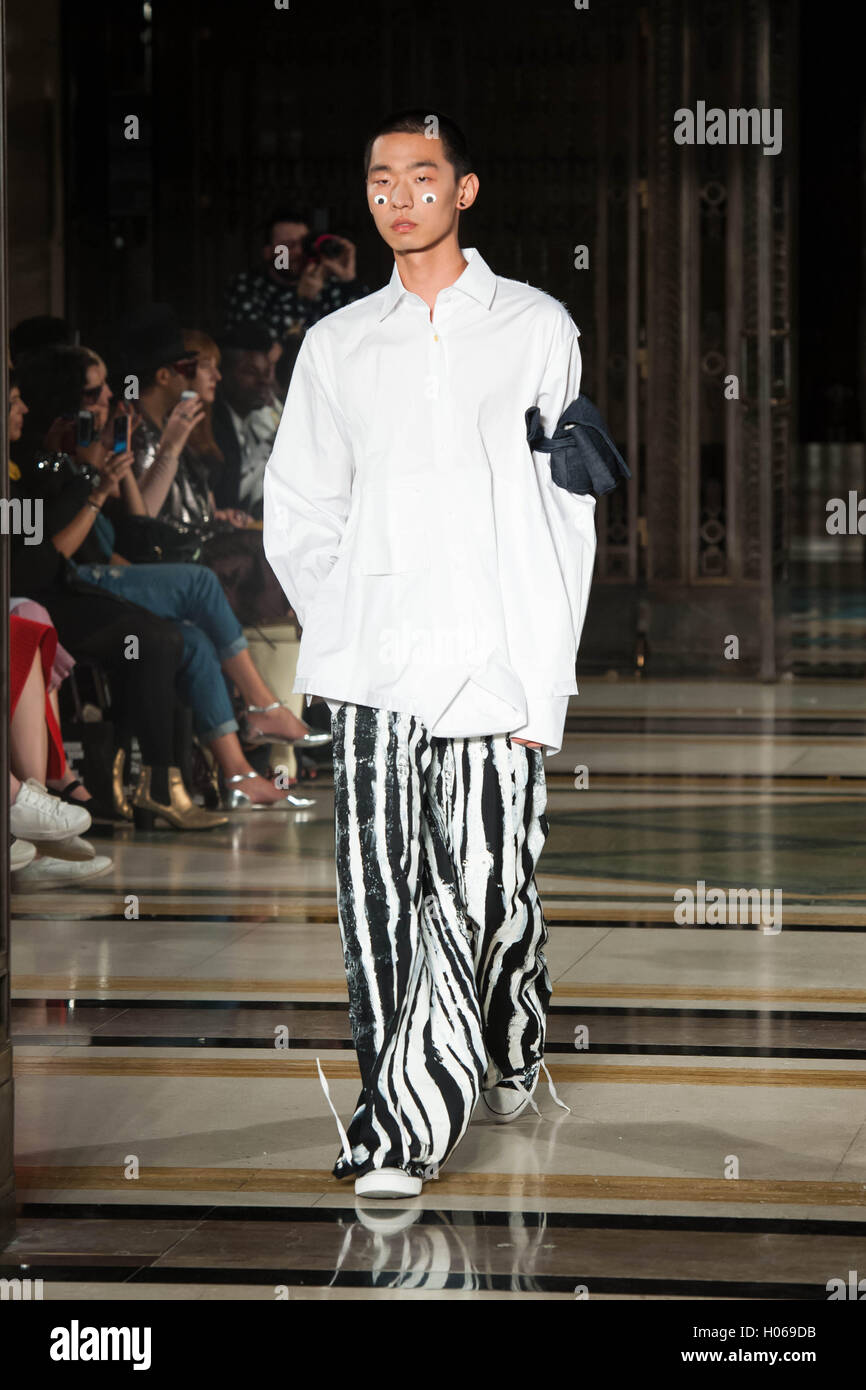 London England. 19th September 2016. Models walk the runway at the ...