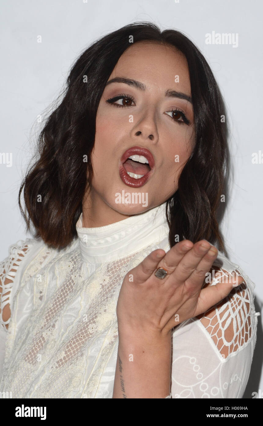 Los Angeles, Ca, USA. 19th Sep, 2016. Chloe Bennet at the premiere of ...