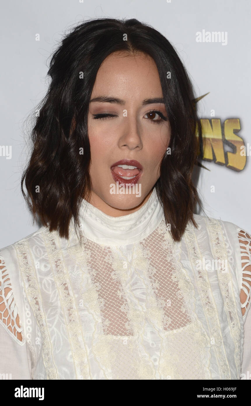 Los Angeles, Ca, USA. 19th Sep, 2016. Chloe Bennet at the premiere of ...