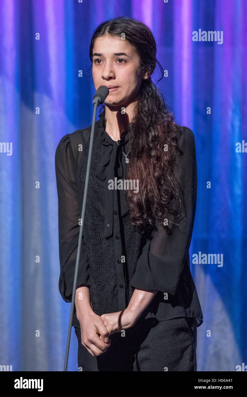 New York, NY, USA. 19th Sep, 2016. Nadia Murad at arrivals for 10th ...