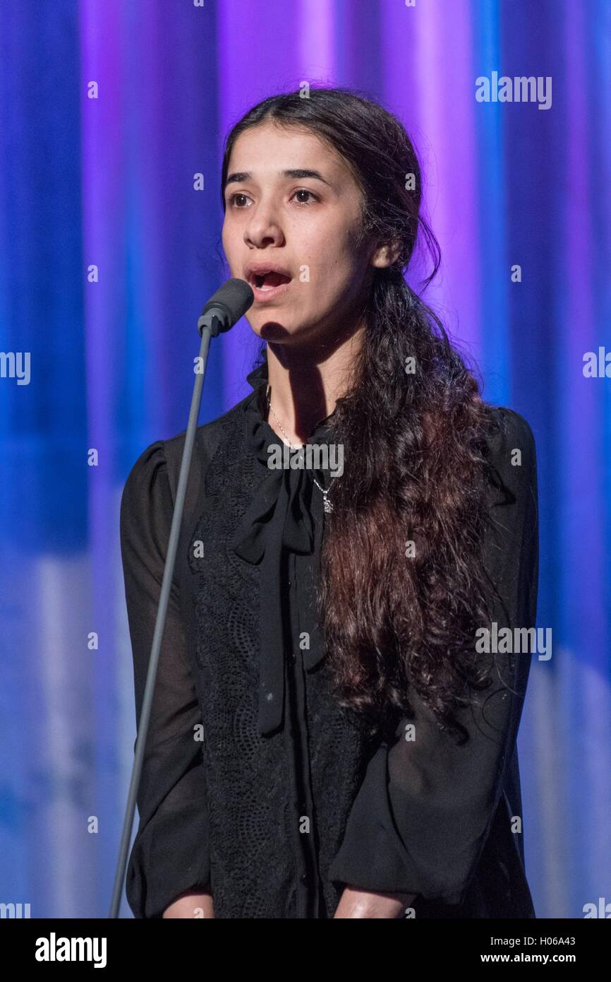 New York, NY, USA. 19th Sep, 2016. Nadia Murad at arrivals for 10th ...