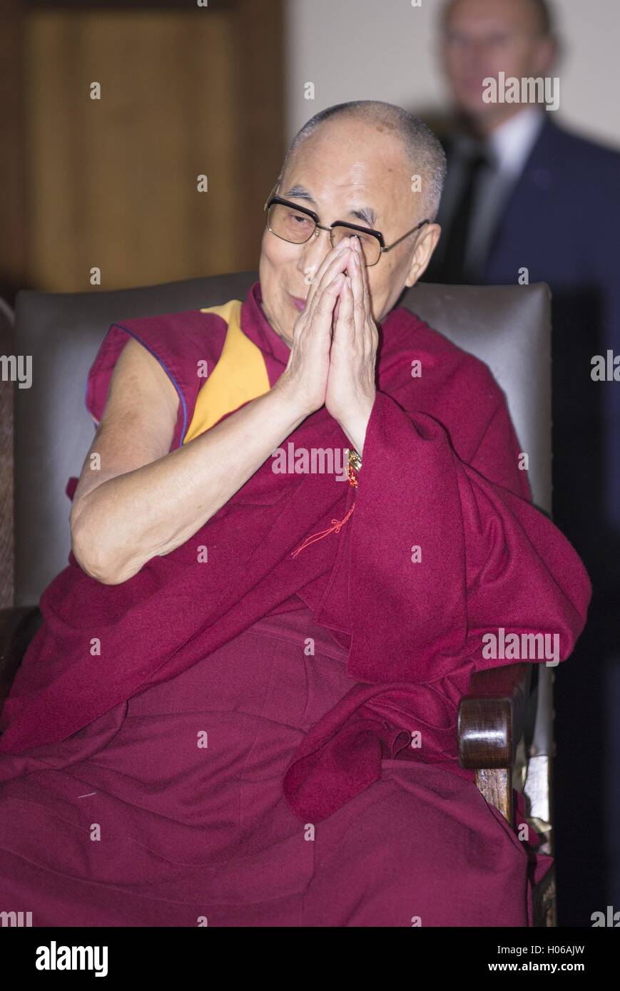 Wroclaw, Poland. 20th Sep, 2016. His Holiness the 14th Dalai Lama pays ...