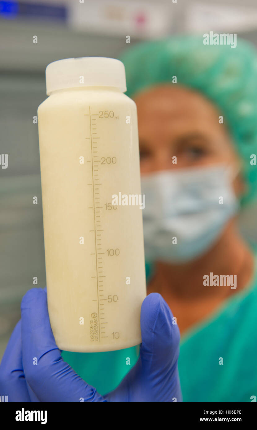 Marita Sponholz, head of the Milchkueche (lit. milk kitchen), checks ...