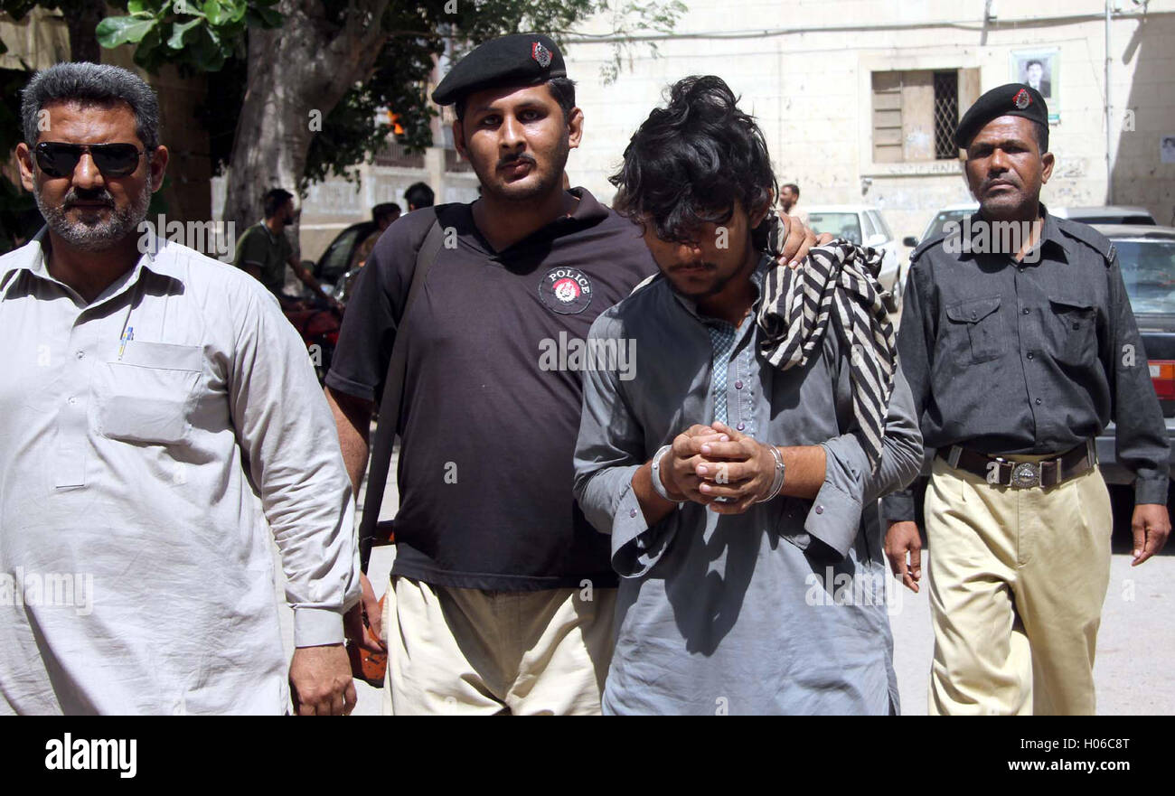 Accused person alleged in child rape and murder is being escorting to ...