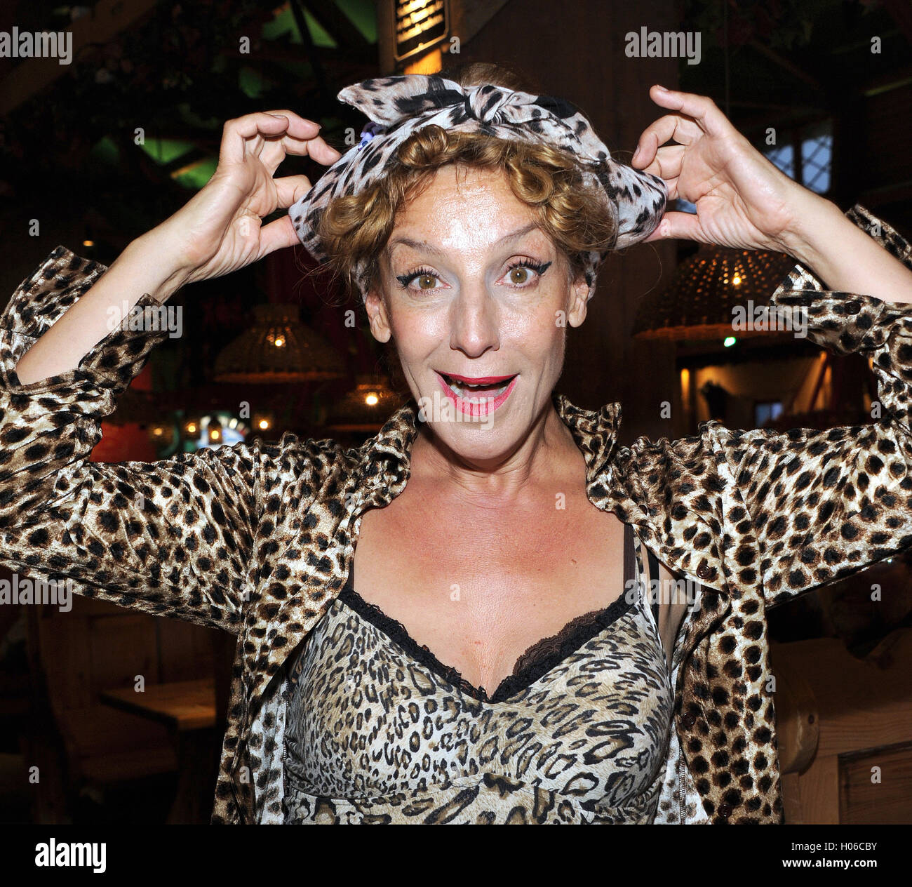 Munich, Germany. 19th Sep, 2016. Entertainer Sissy Perlinger partying ...