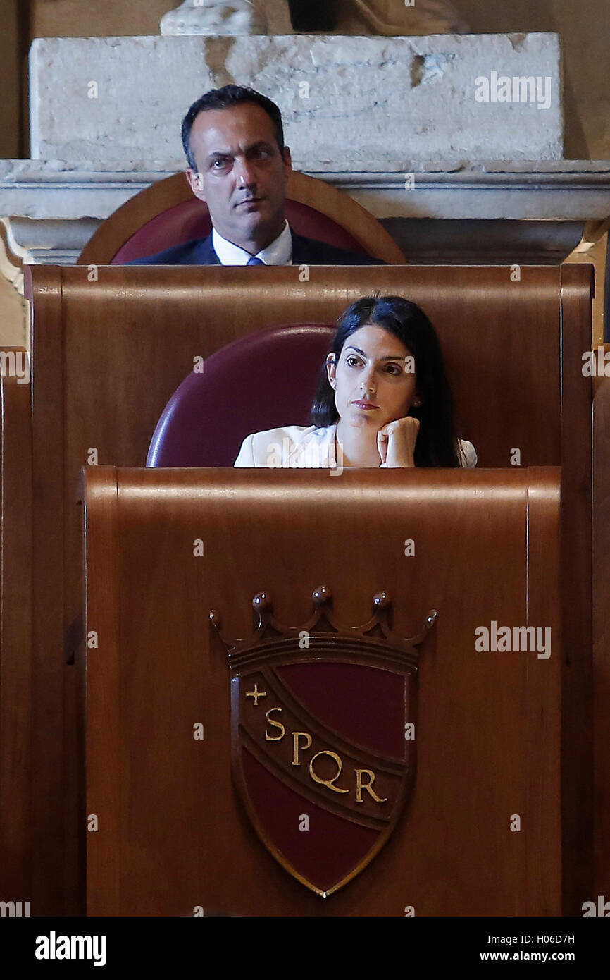 Rome, Italy. 20th Sep, 2016. Virginia Raggi Rome 20th September 2016 ...