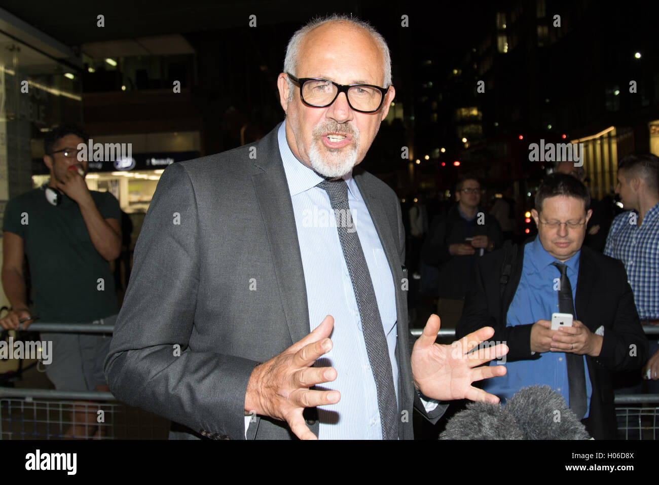 Westminster, London. 20th Sep, 2016. JON TRICKETT addresses the press ...