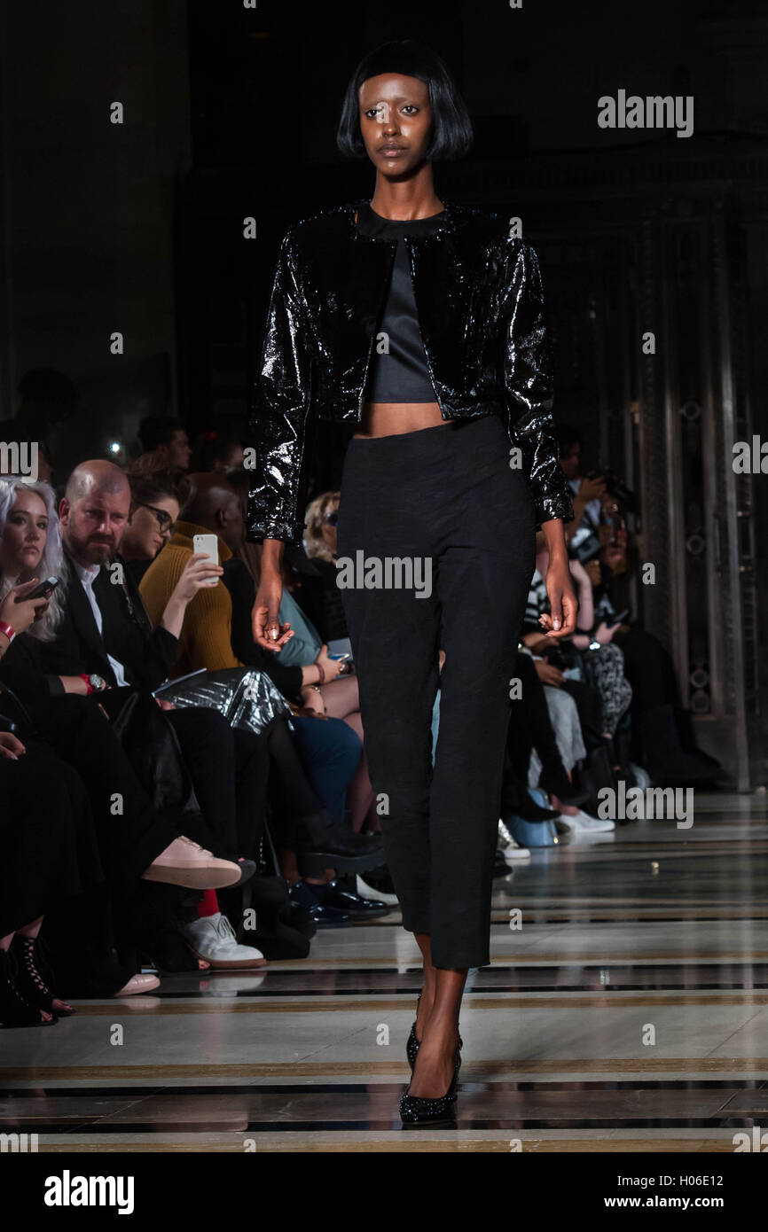 London England. 20th September 2016. Models walk the runway at the ...