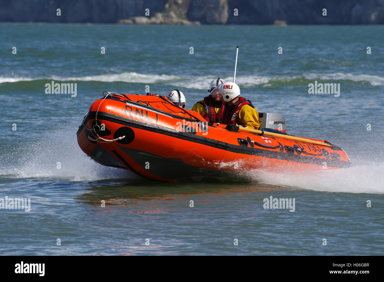 Llandudno Lifeboat D Class D-783 inshore boat Stock Photo - Alamy