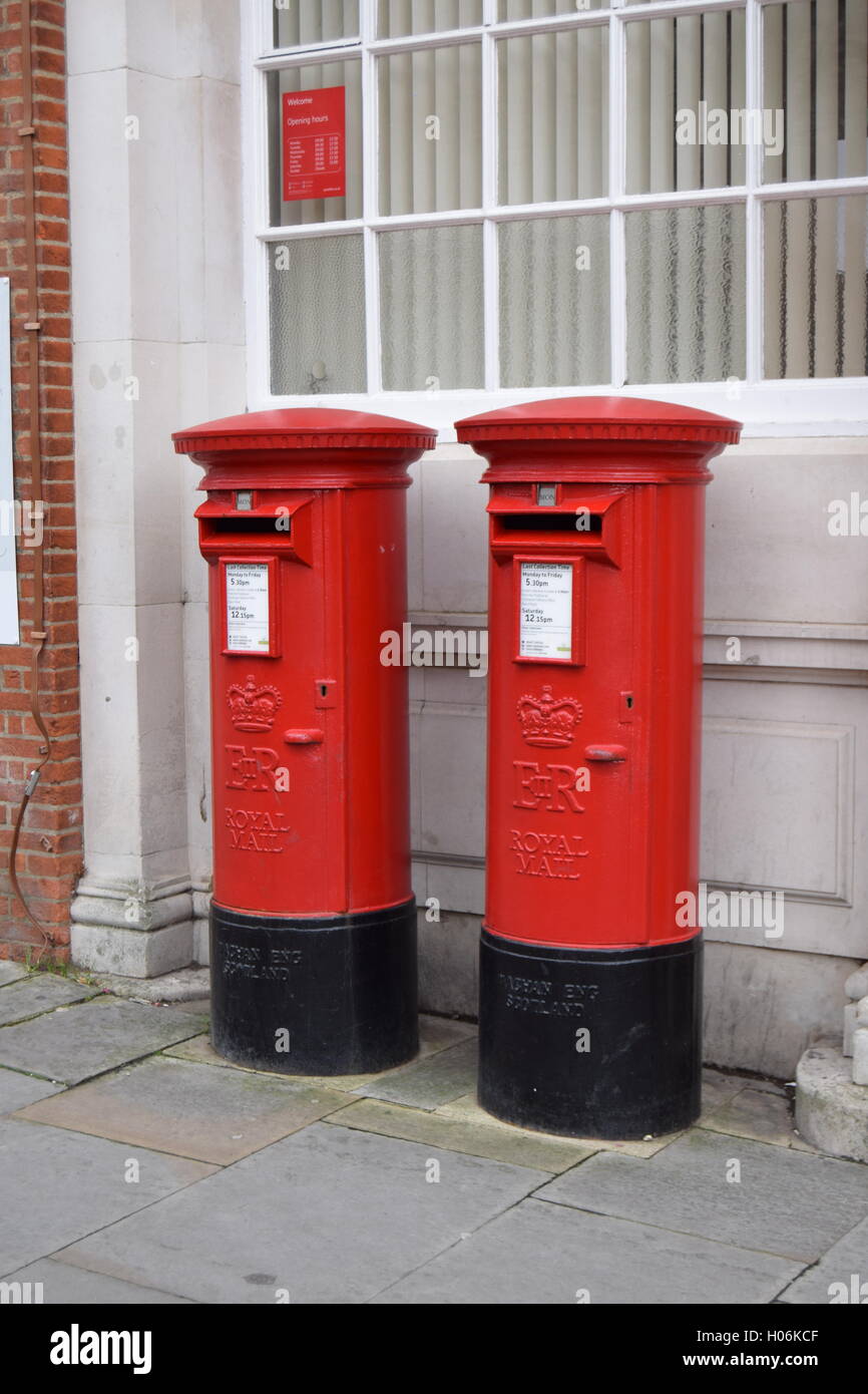 Letter box red two hi-res stock photography and images - Alamy
