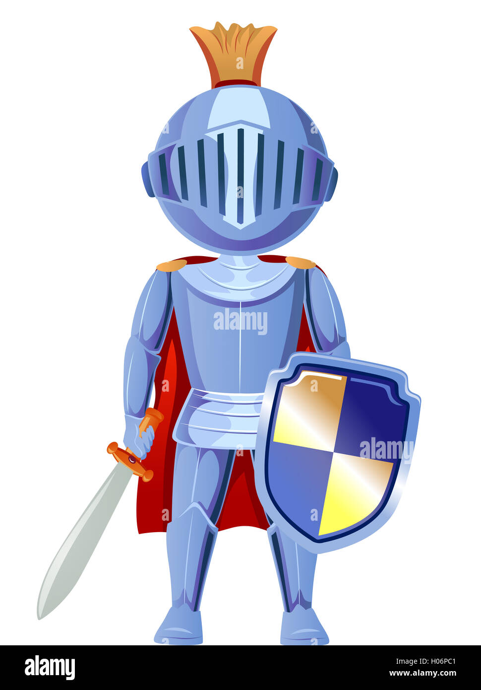 Medieval knight shield sword cartoon hi-res stock photography and ...
