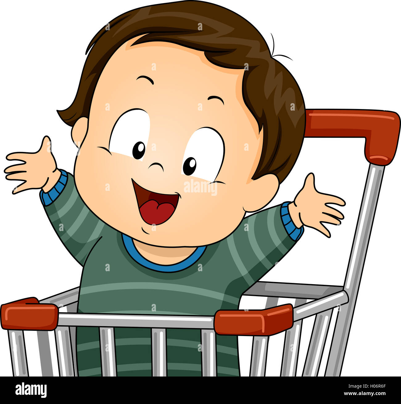 Cute baby boy push cart hi-res stock photography and images - Alamy