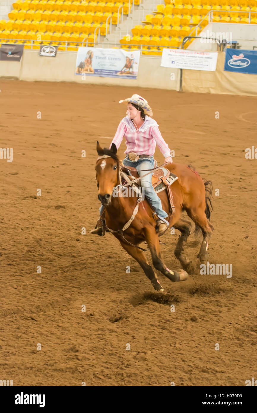 Barrel Racing Girl High Resolution Stock Photography and Images - Alamy