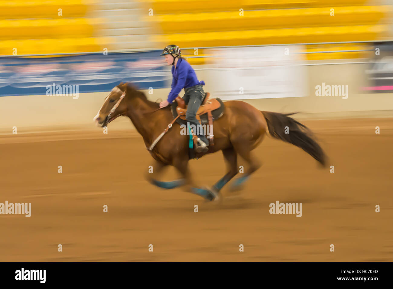 Barrel racing hi-res stock photography and images - Alamy