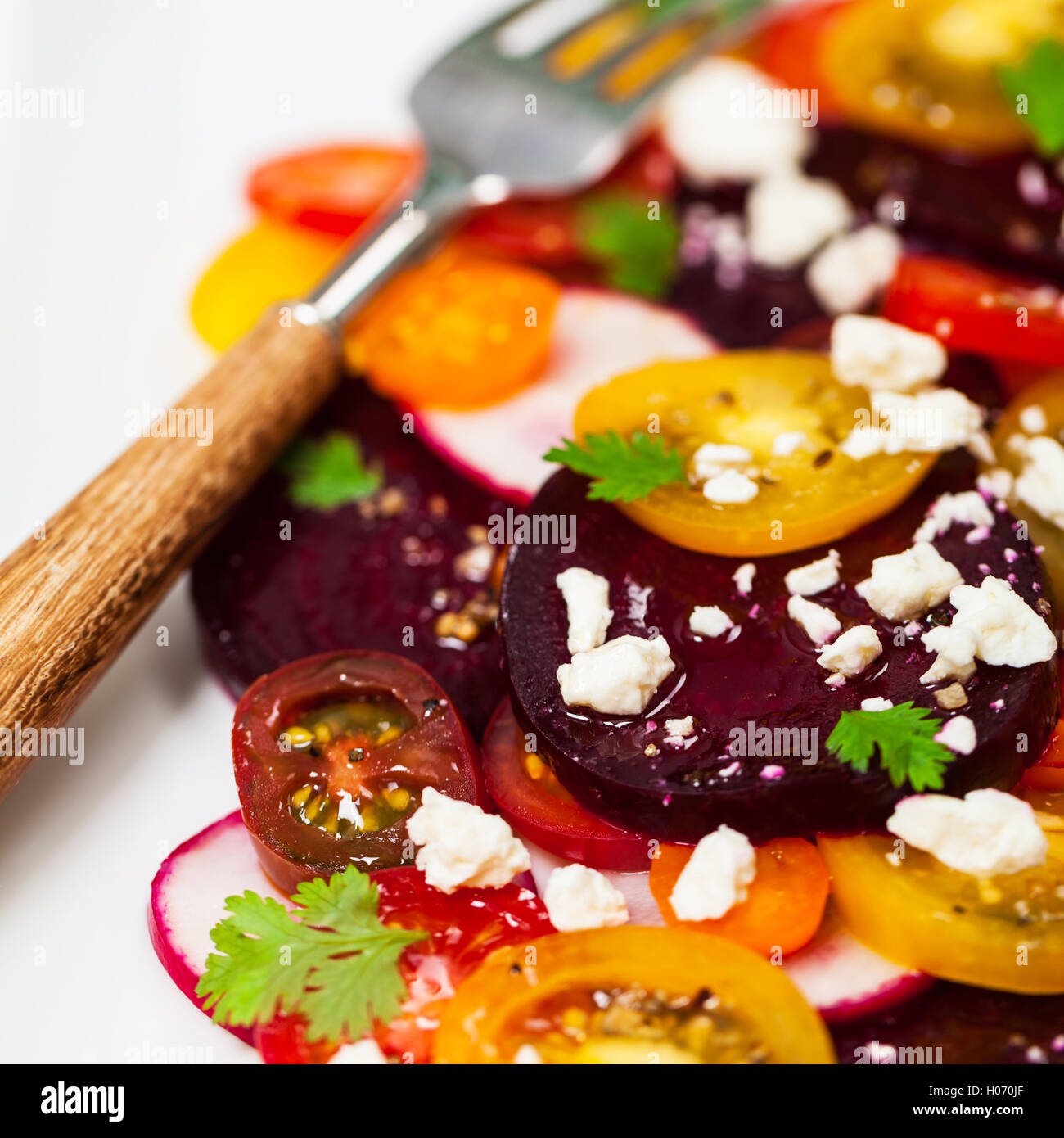 Tomato Beet Salad Stock Photo - Alamy