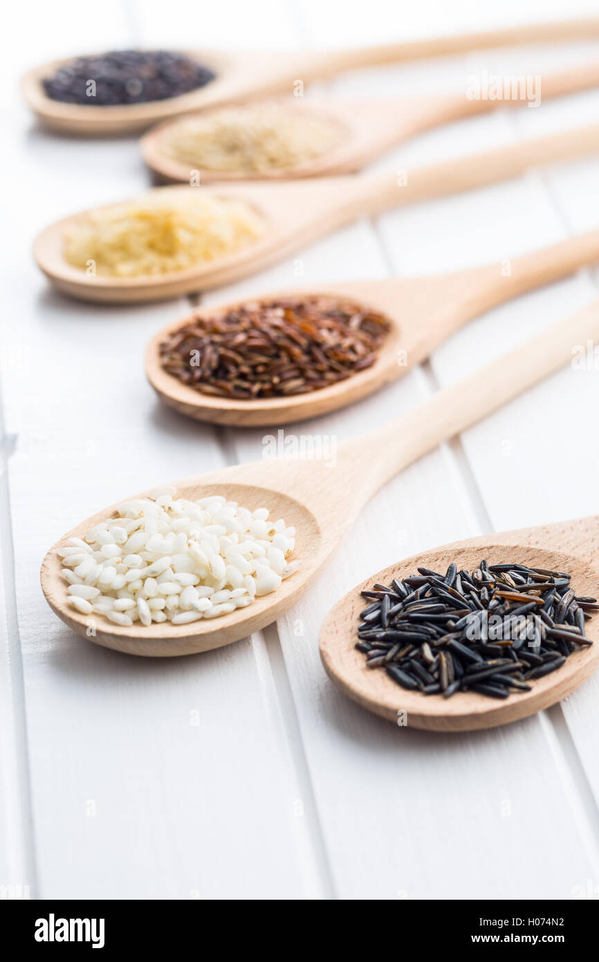 Raw rice varieties hi-res stock photography and images - Alamy